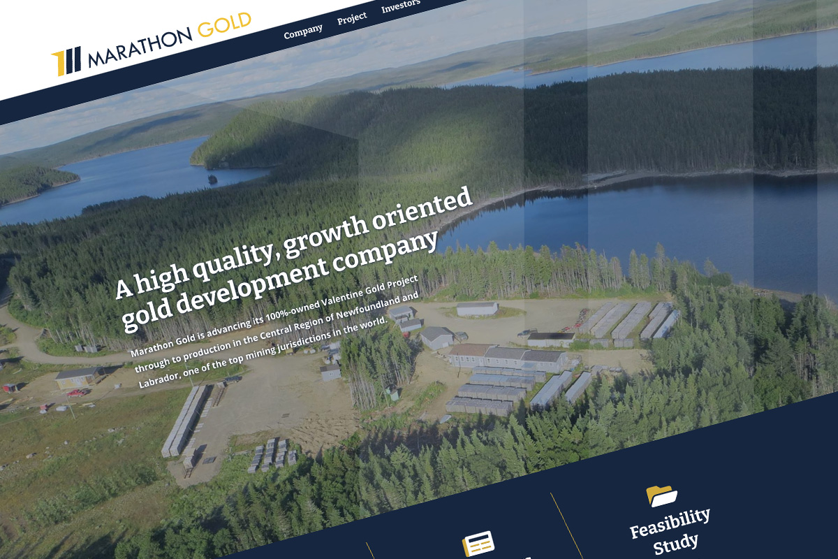 Marathon Gold | Corporate Web Design | WaterWerks Agency